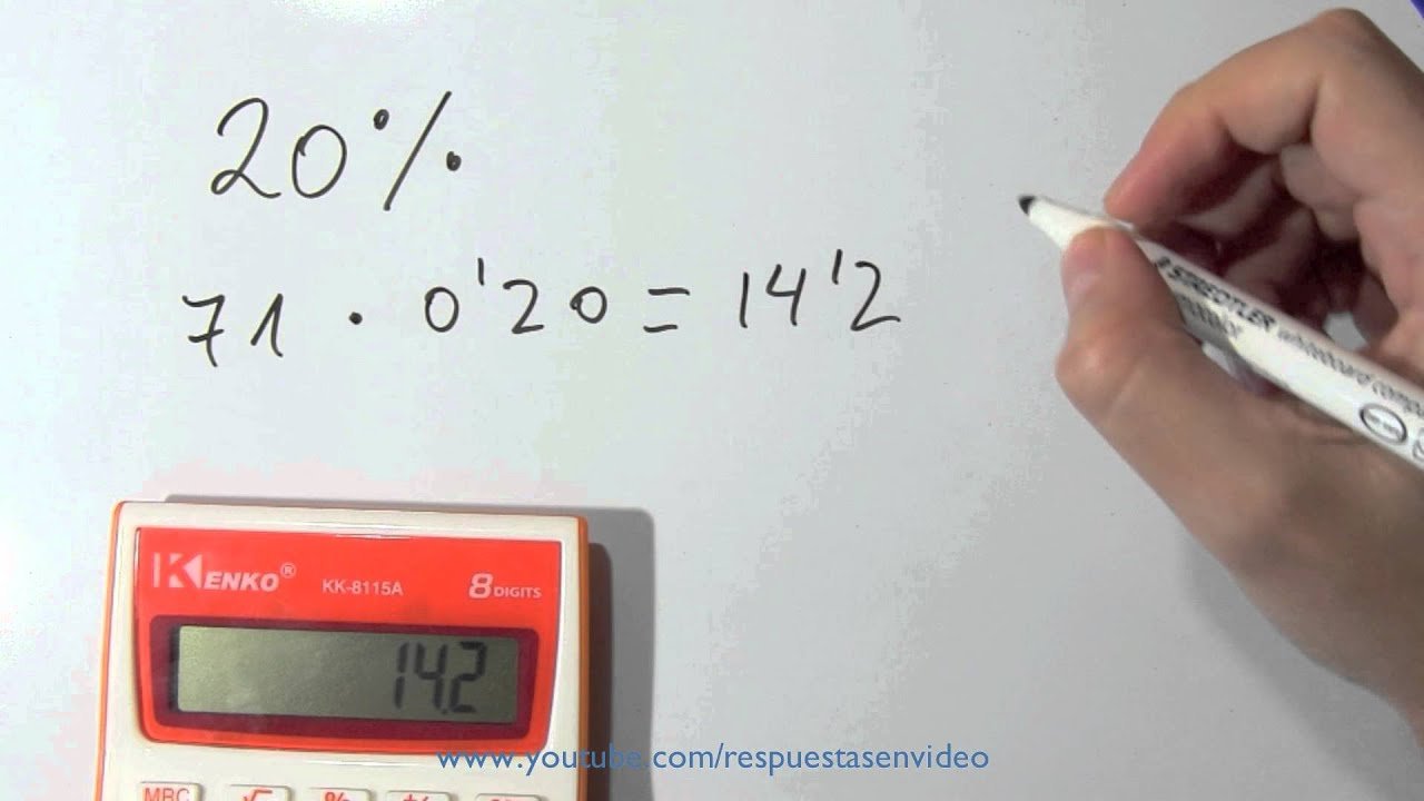 Cómo Se Calcula El 20 Por Ciento De Algo